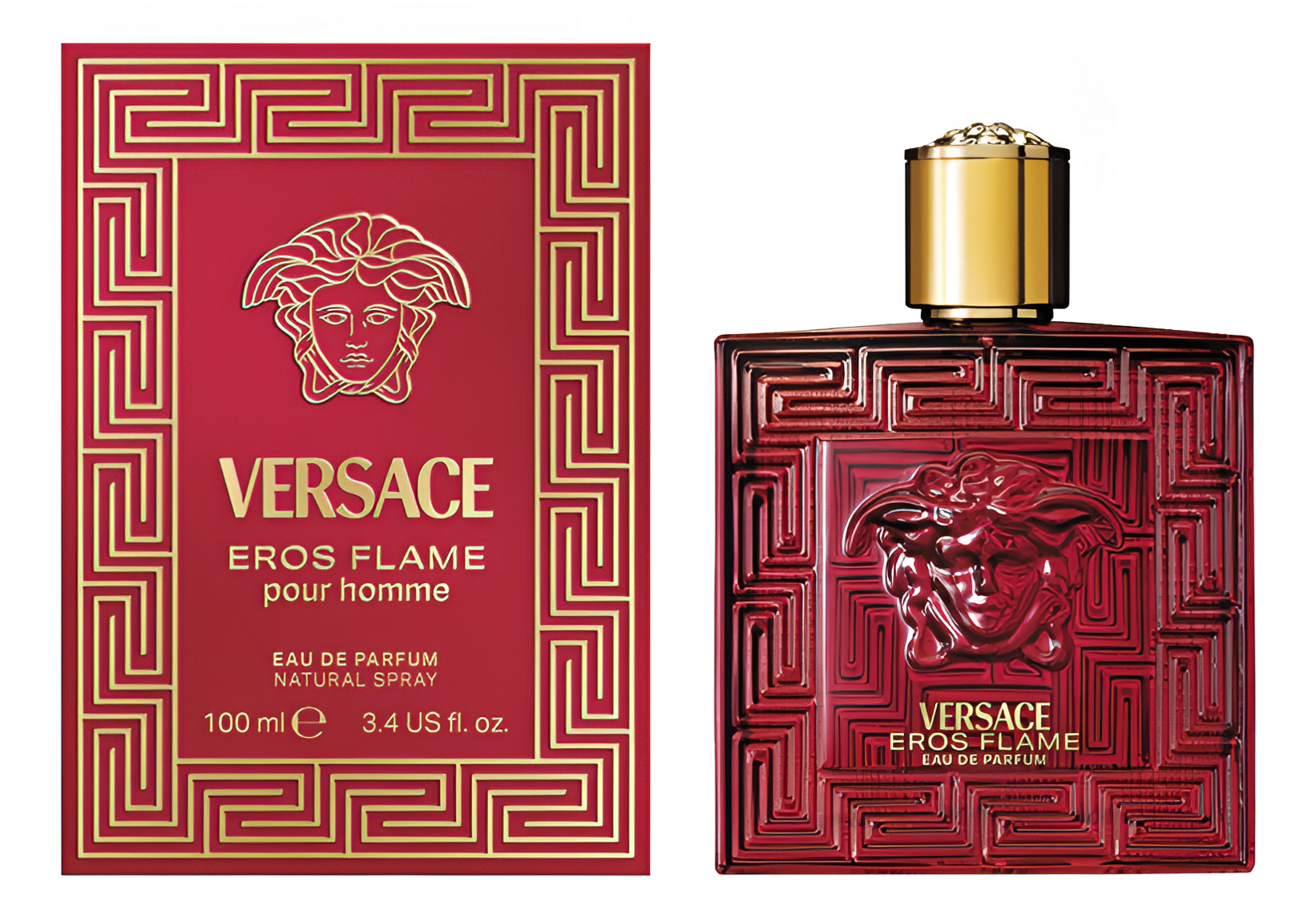 Versace Eros Flame Парфюмерная вода для мужчин, древесные ноты, 100 ml