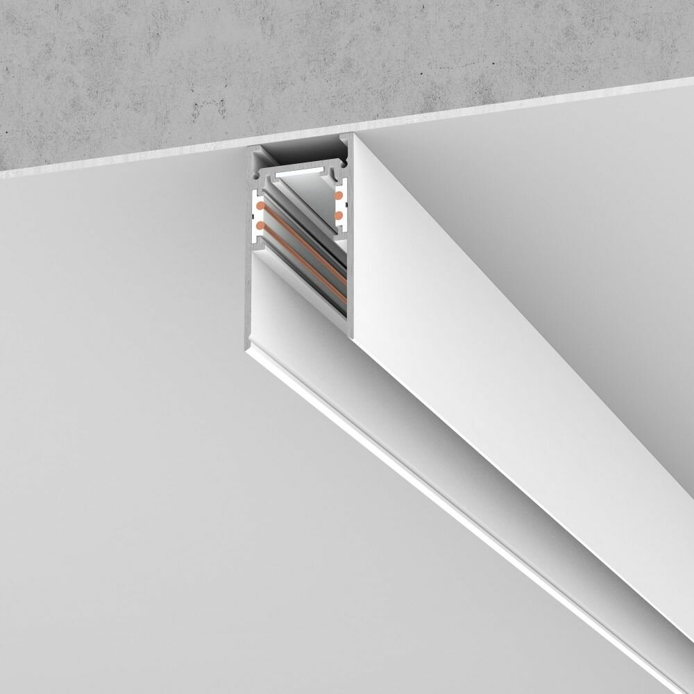 Elektrostandard Slim Magnetic Шинопровод накладной (белый) (2 м) 85084/00 Электростандард.