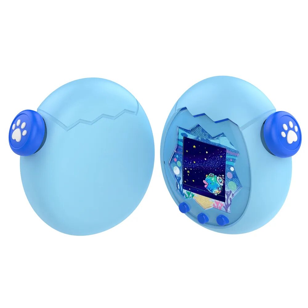 Силиконовый чехол для Tamagotchi Paradise, полная защита, силиконовая накладка на кнопку, синий
