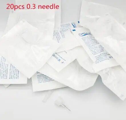 Ручка для инъекций гиалурона из нержавеющей стали 304 0,5 мл 20pcs 0.3needle
