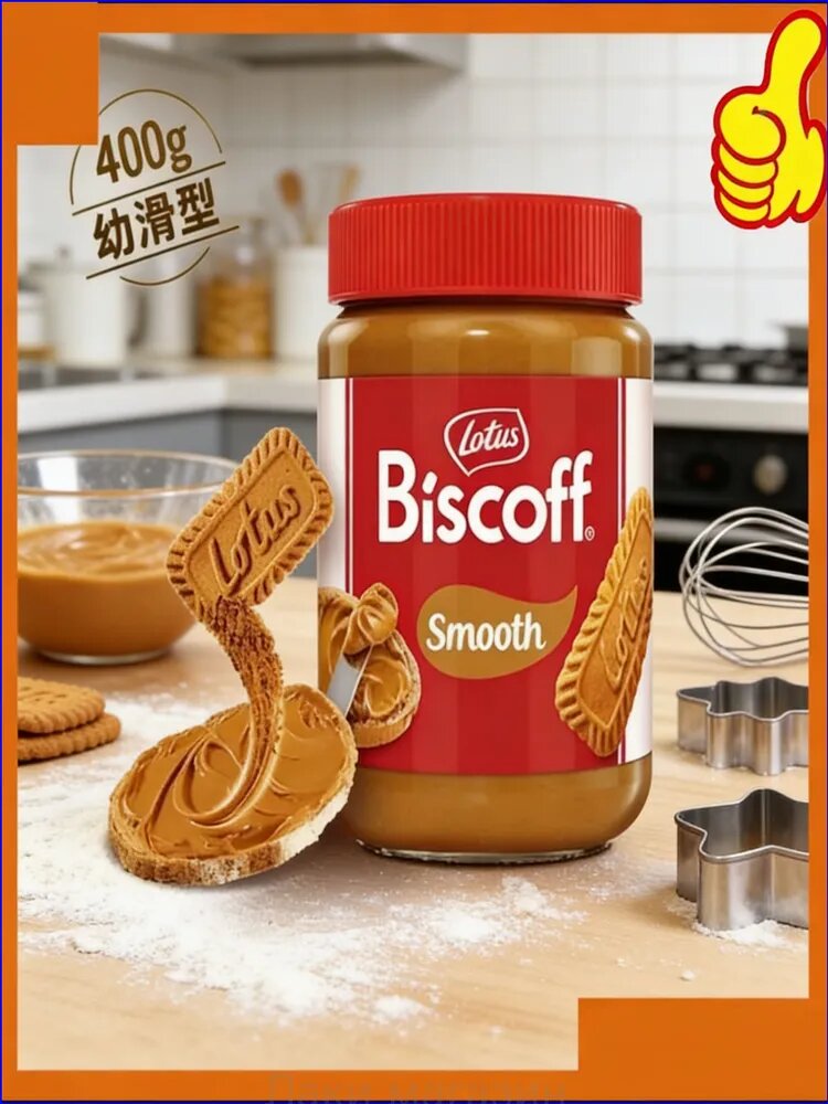 Бестселлер Lotus Biscoff, карамелизированная бисквитная паста, 400 г