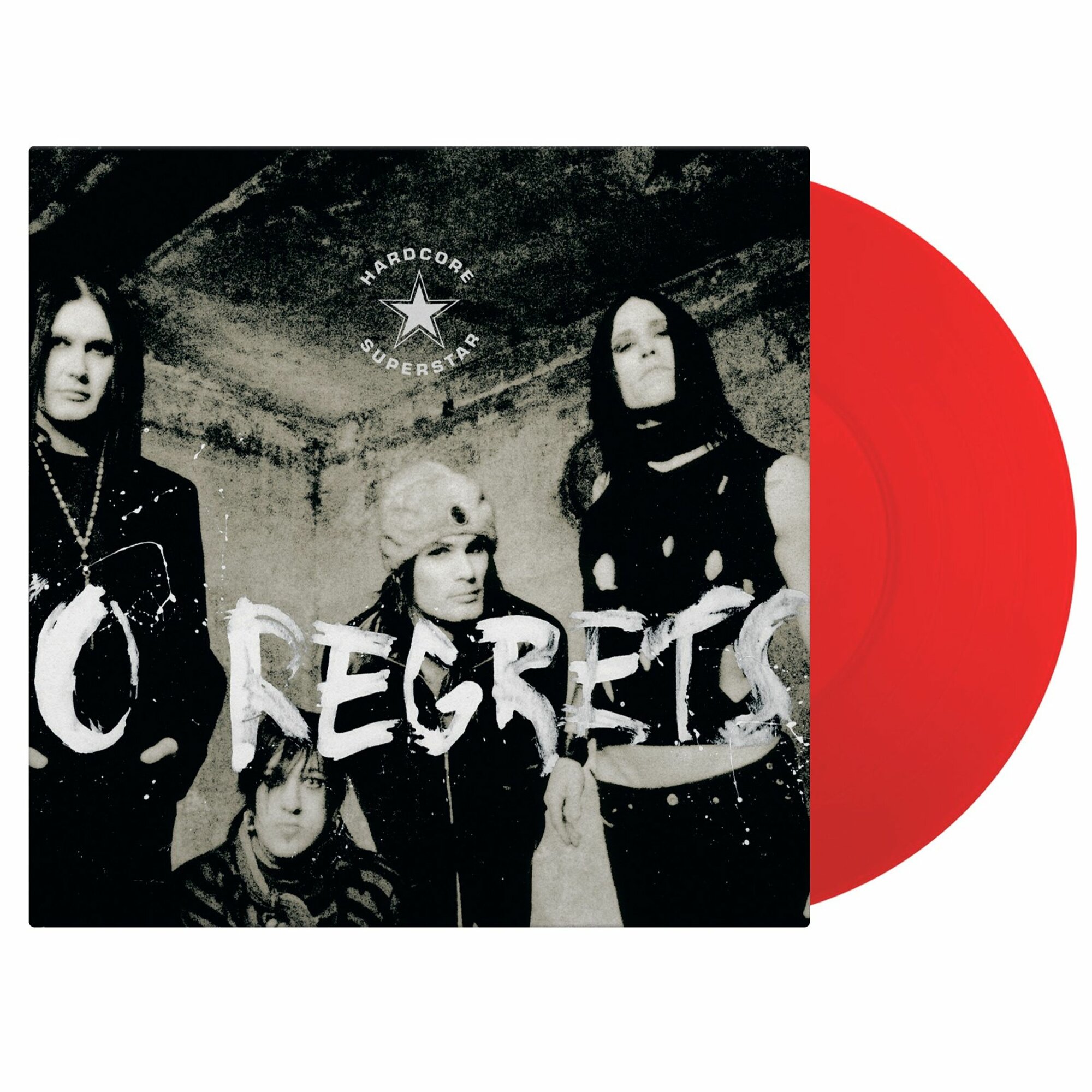 Виниловая пластинка Hardcore Superstar - No Regrets (180g) (Limited Numbered Edition) (Translucent Red Vinyl) (LP) (1 LP)