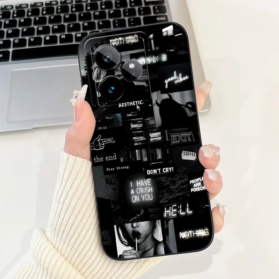 Женский модный чехол с милым принтом кролика для Realme GT 7 7T 7 TYhei2226, Realme GT 7 RMX5061