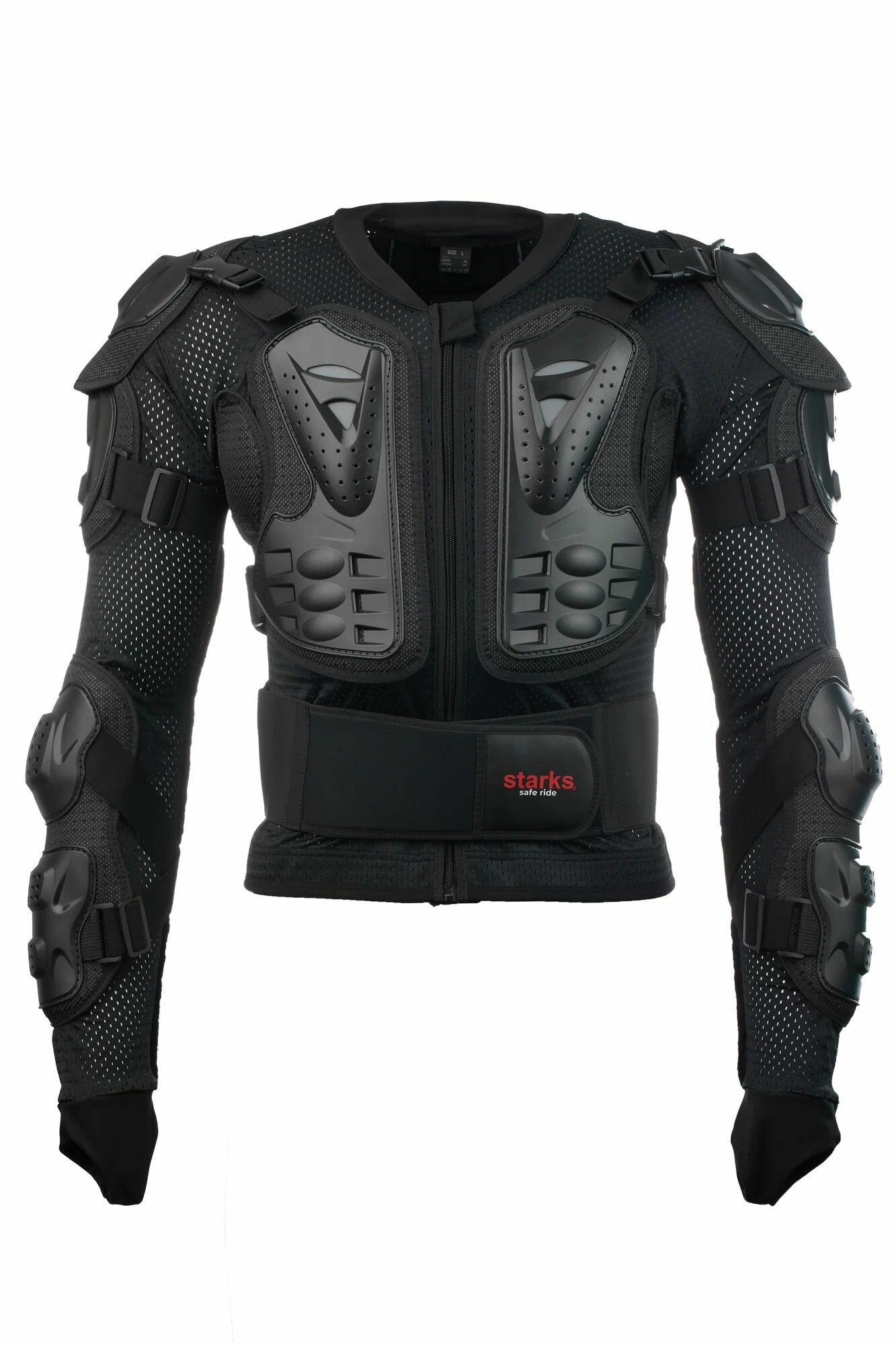 Мотоциклетная черепаха детская STARKS Body Armor Kids, Черный, размер M