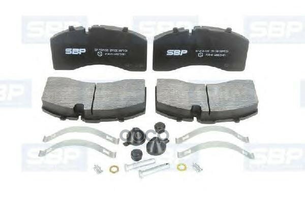 Тормозные колодки к-т, зд bpw sh jost dca mercedes dca, te, tz meritor tm saf b, s, sk, skr SBP арт. 07P29158