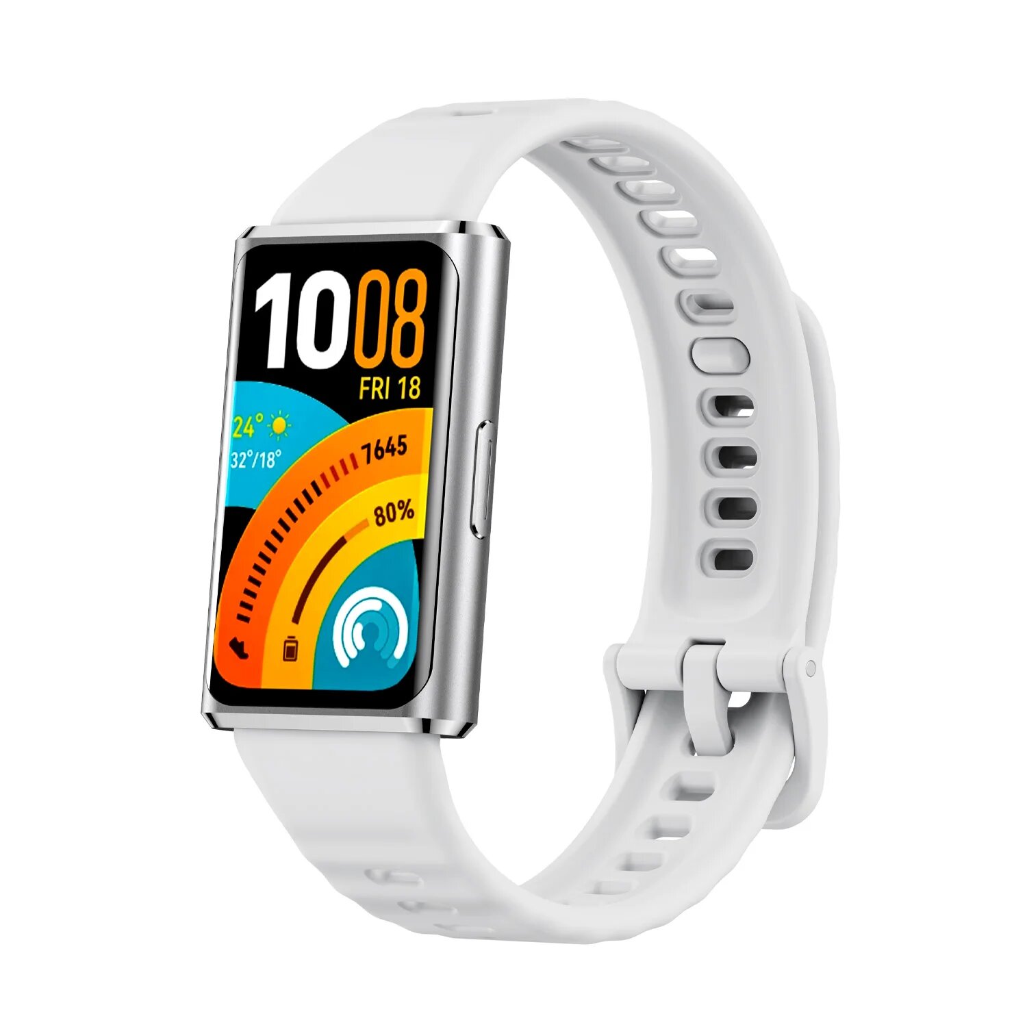 Huawei Band 11 Pro, белый силиконовый ремешок