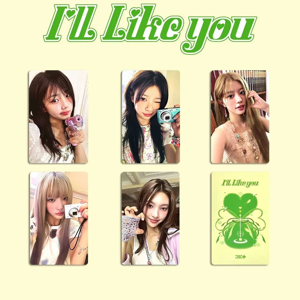 Карточки ILLIT I'LL LIKE YOU альбом карты Коллекционная карточка 54 * 86 мм 5 шт