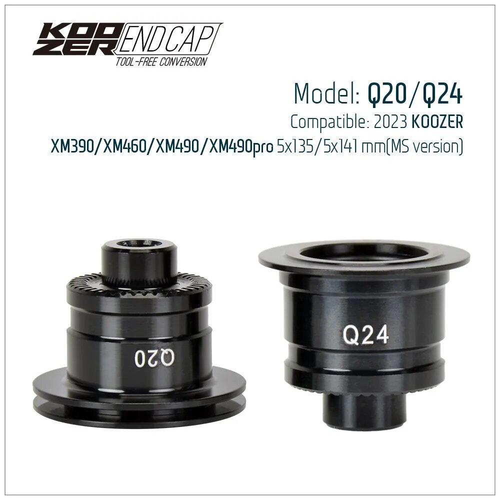 Комплект колпачковQ20+Q24/5x135/141 MS/ для передней втулки Koozer XM490pro/XM490/XM390/XM450