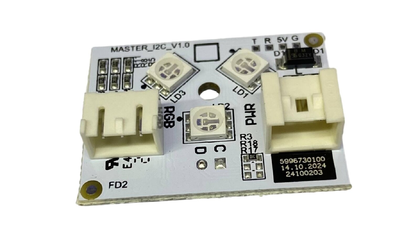 Плата трехцветной подсветки HarvestFresh холодильника Grundig Грюндиг GPKND 553 I, GLRN66820X