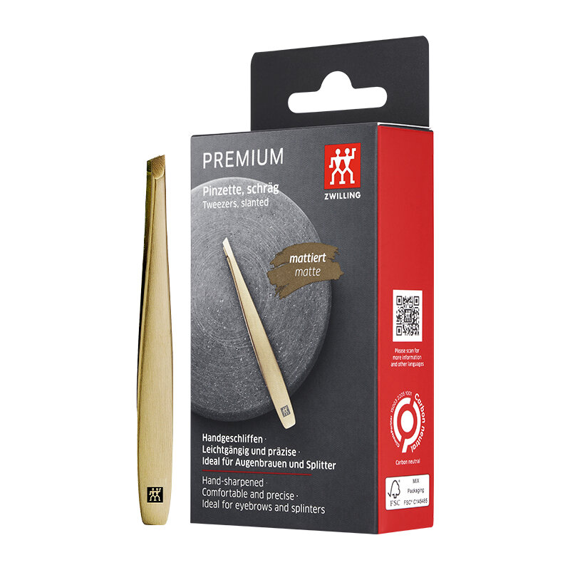 Пинцет для бровей унисекс ZWILLING, золотой
