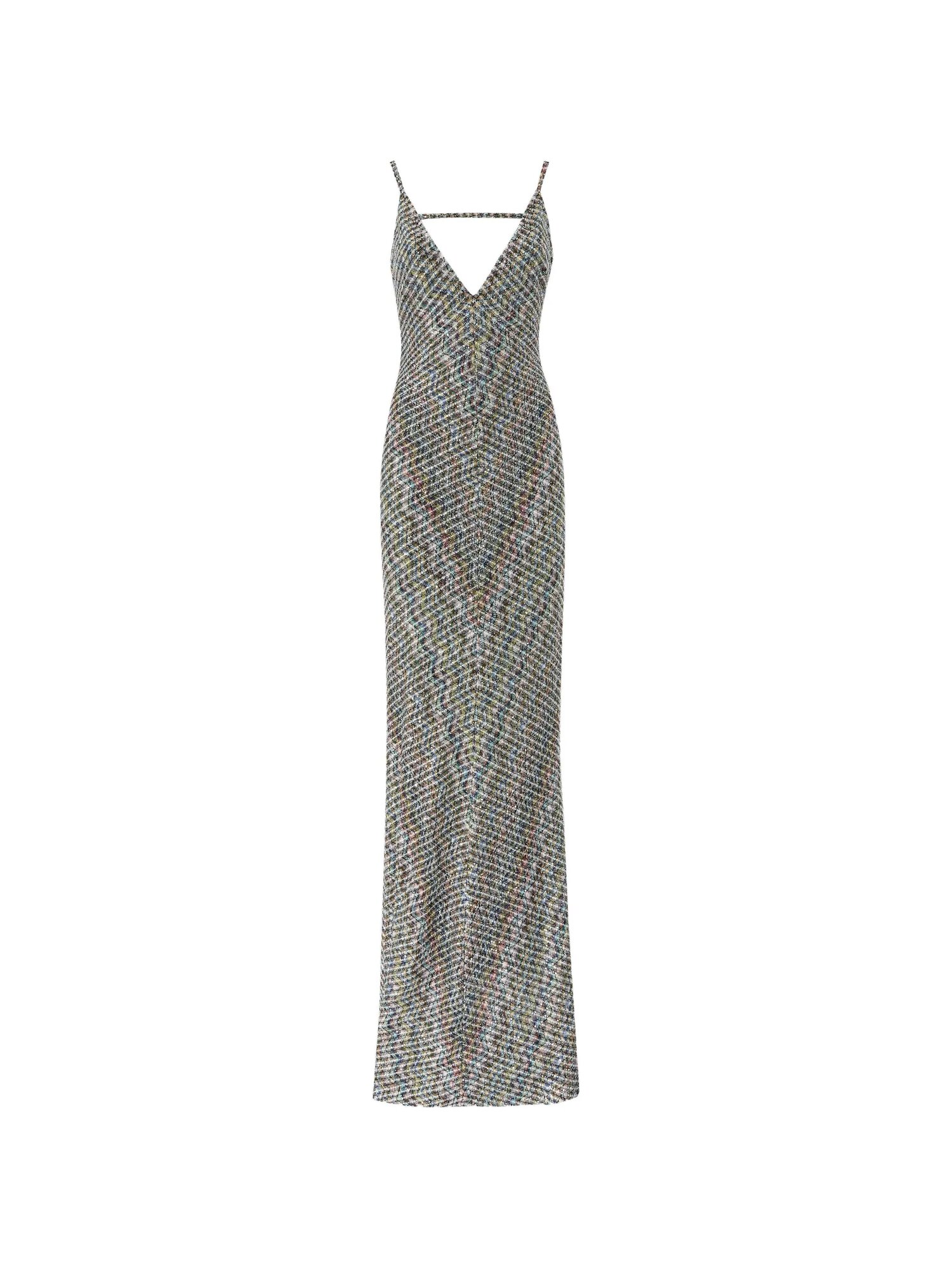 Платье Long dress with open back and sequins