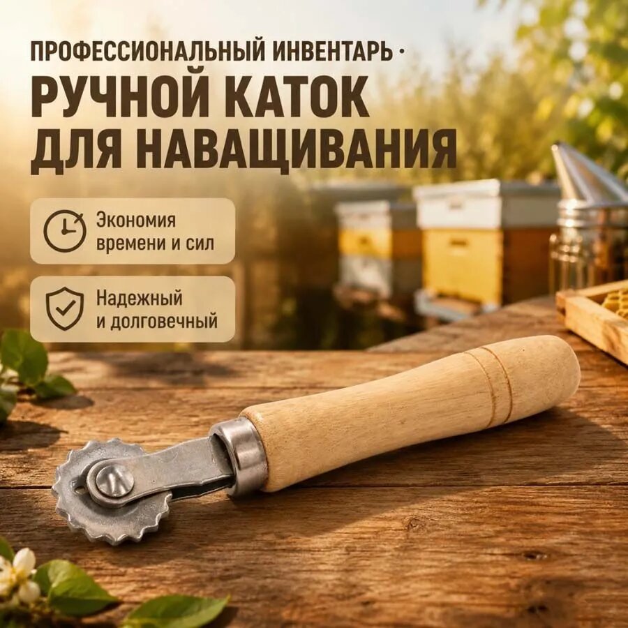 Ручной роликовый прибор для установки вощины