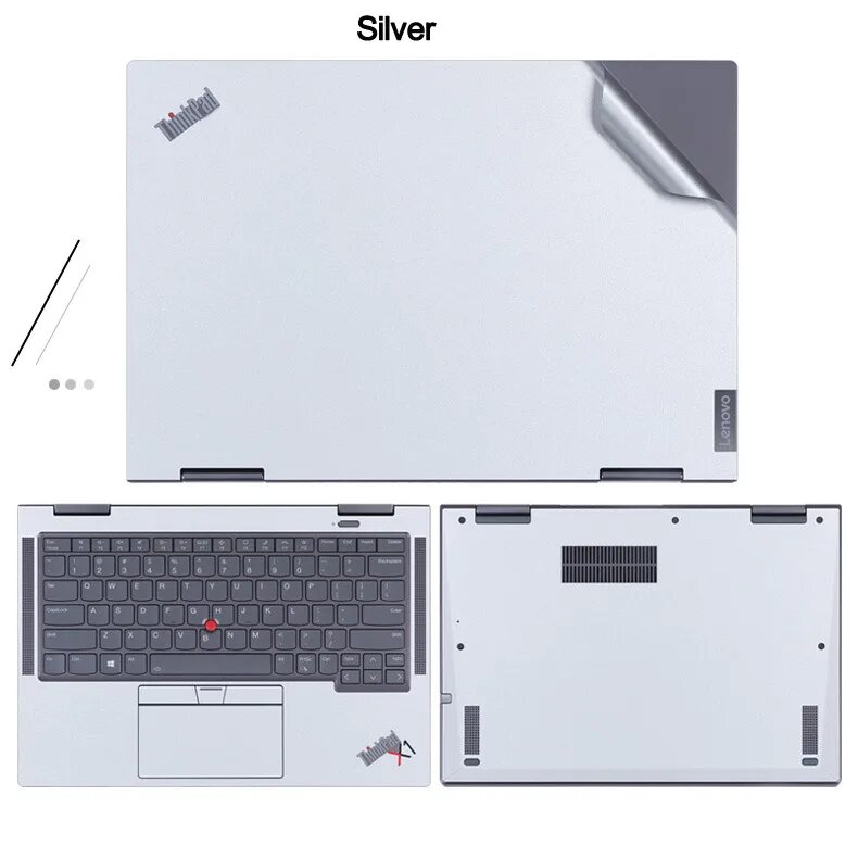 Виниловая наклейка для Lenovo Thinkpad X1 Yoga Afterdigi Серый, Silver, X1 Yoga 1st 2016