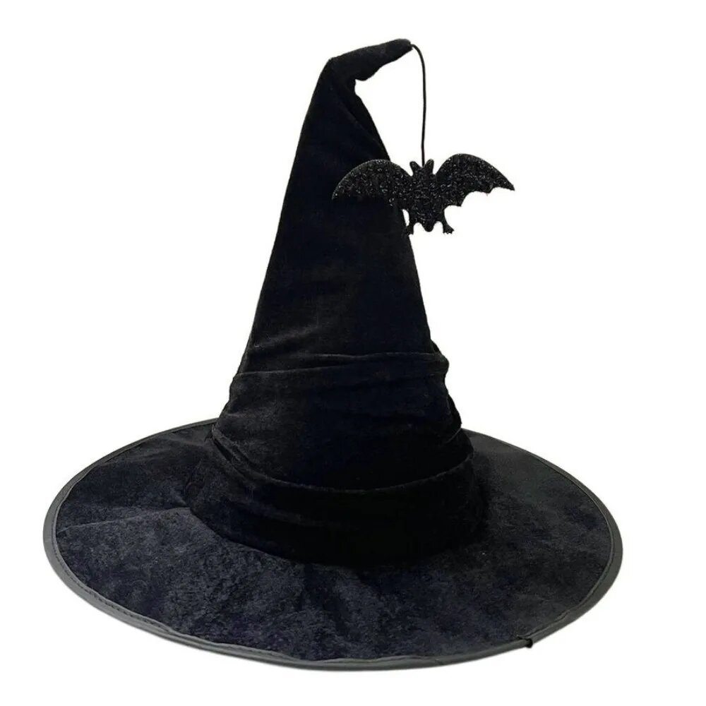 Черная шляпа ведьмы Halloween, Style E