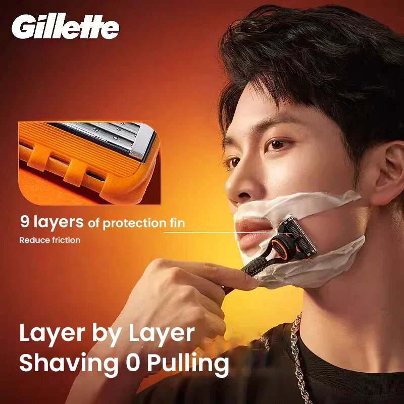 Набор бритв Gillette Fusion 5: 5 ультратонких лезвий, смазывающая полоска, триммер для зоны бедра, доступны различные варианты. — фото 1