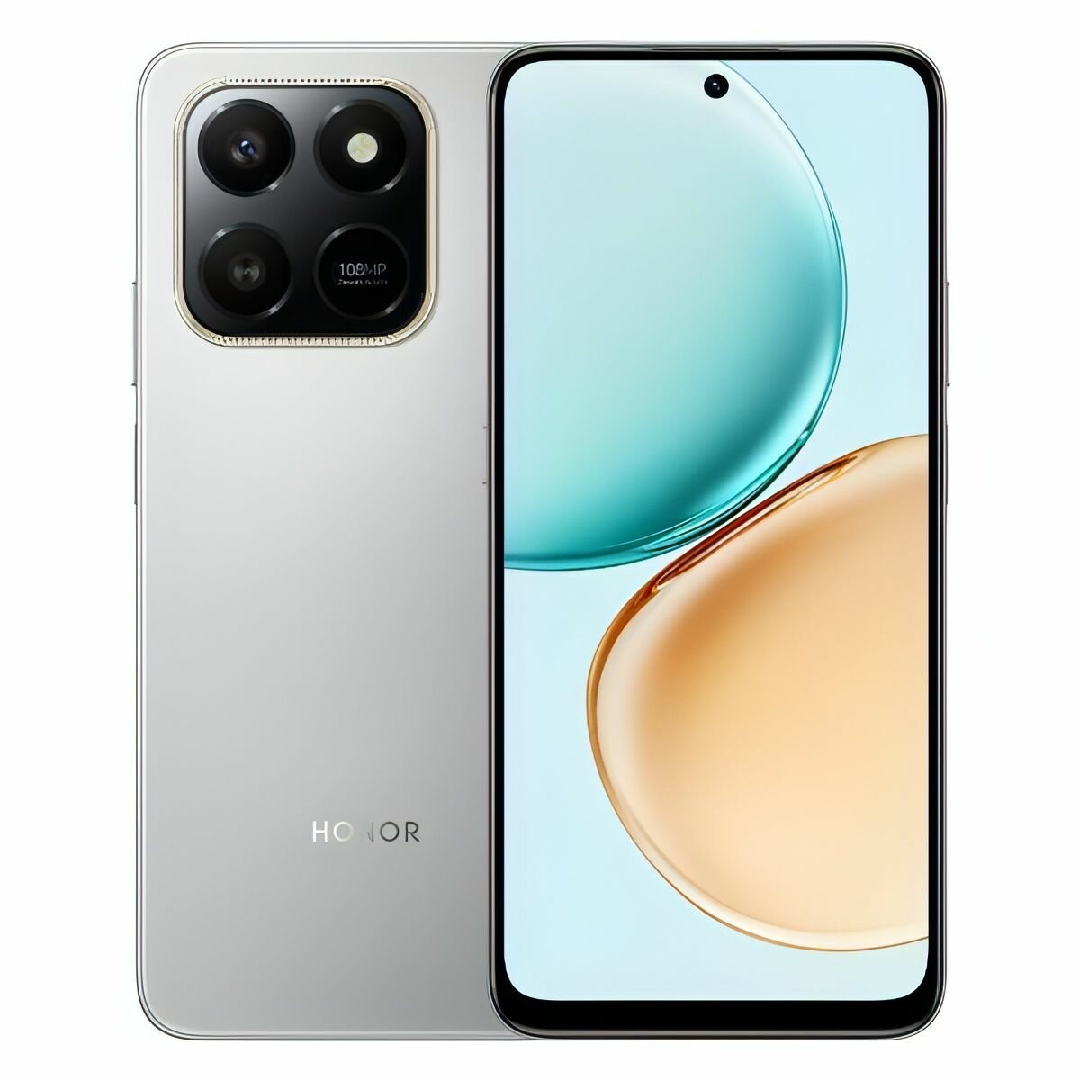 Смартфон HONOR X7d 6/128GB серебристый 5109BXJR