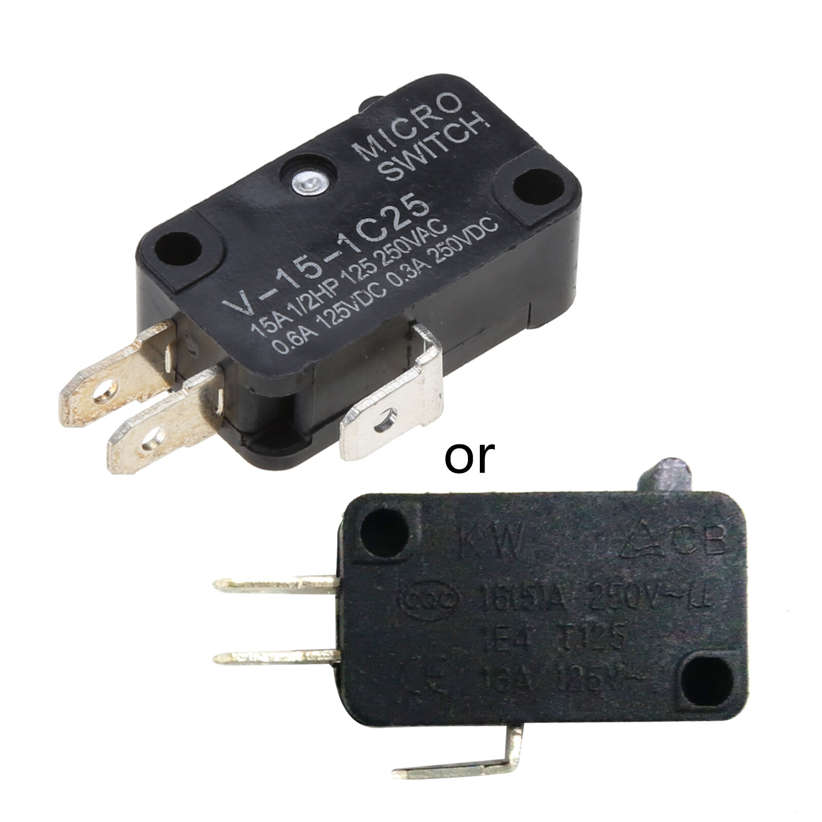 KW7-0C AC125V/250V 15A Микролимит Замена 1NO+1NC SPDT