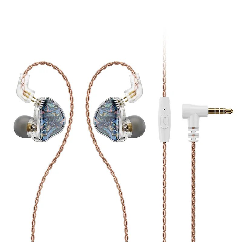 NICEHCK DB2 HiFi проводные наушники-вкладыши синие Blue With Mic