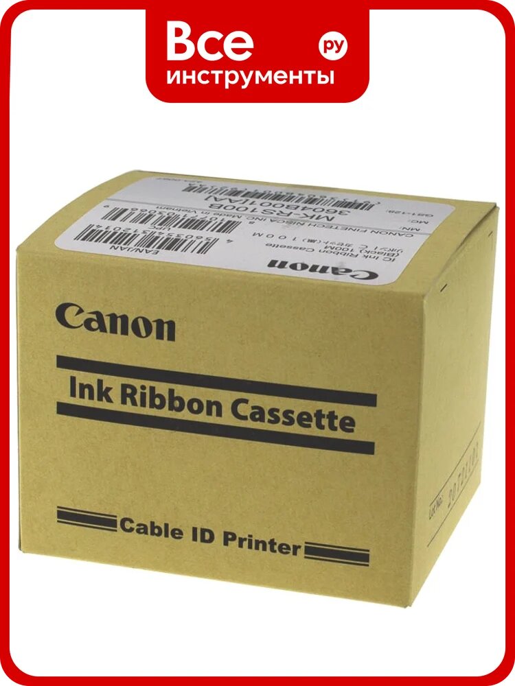 Риббон Формат СТ Премиум для принтеров Canon и Partex T-1000, черный, 100м STМК-RS100B, 12 мм, трубке