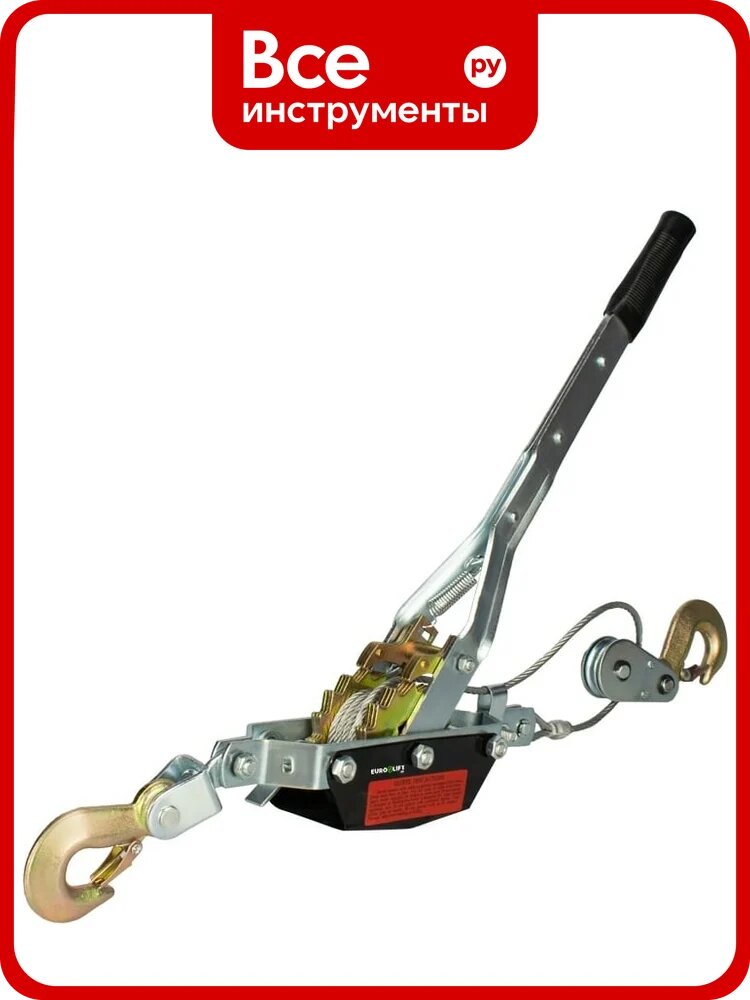 Лебедка рычажная (тяговое усилие 4000 кг, трос 3м) EURO-LIFT P40SS 00004742