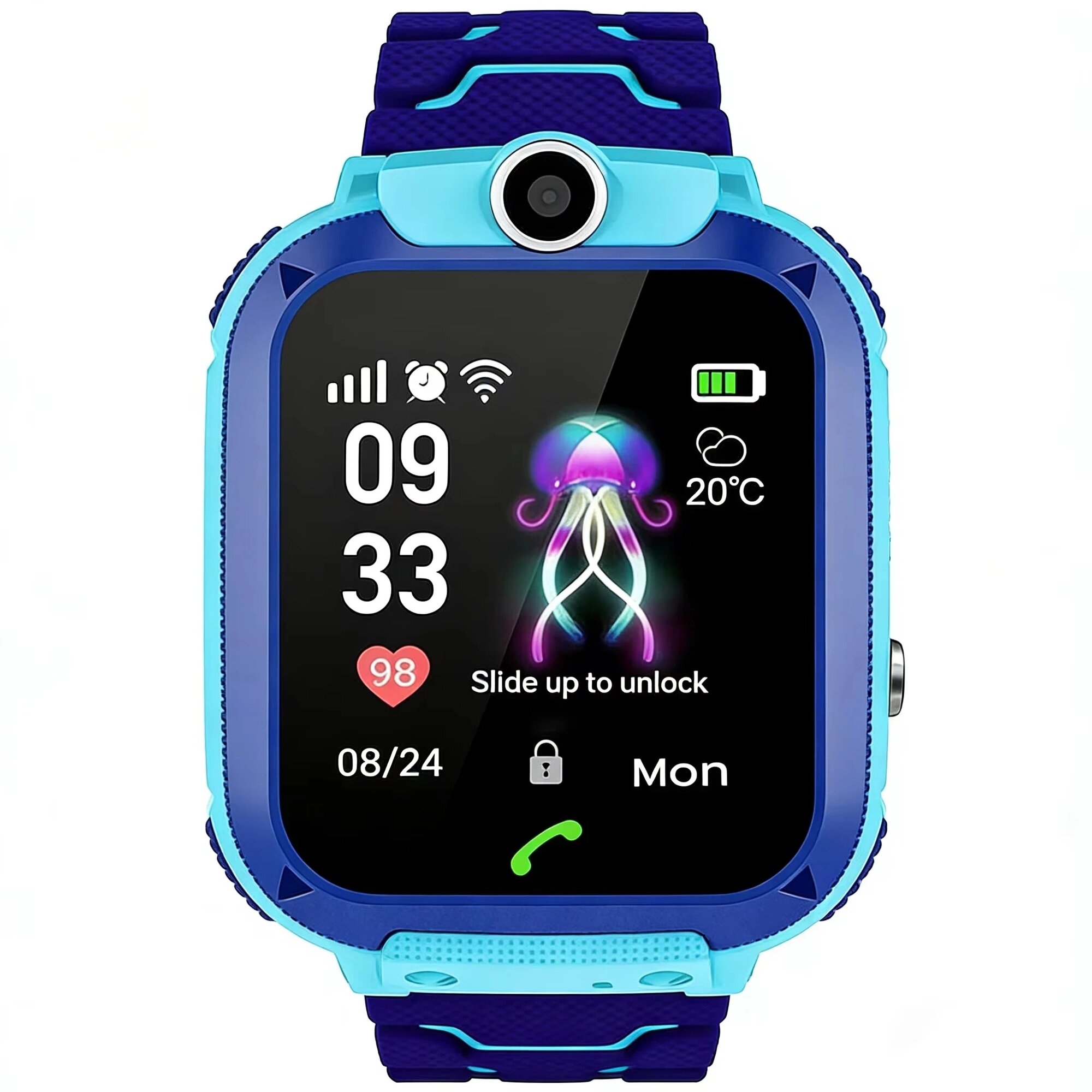 Xiaomi Smart Watch для детей с GPS и камерой Синий, Blue