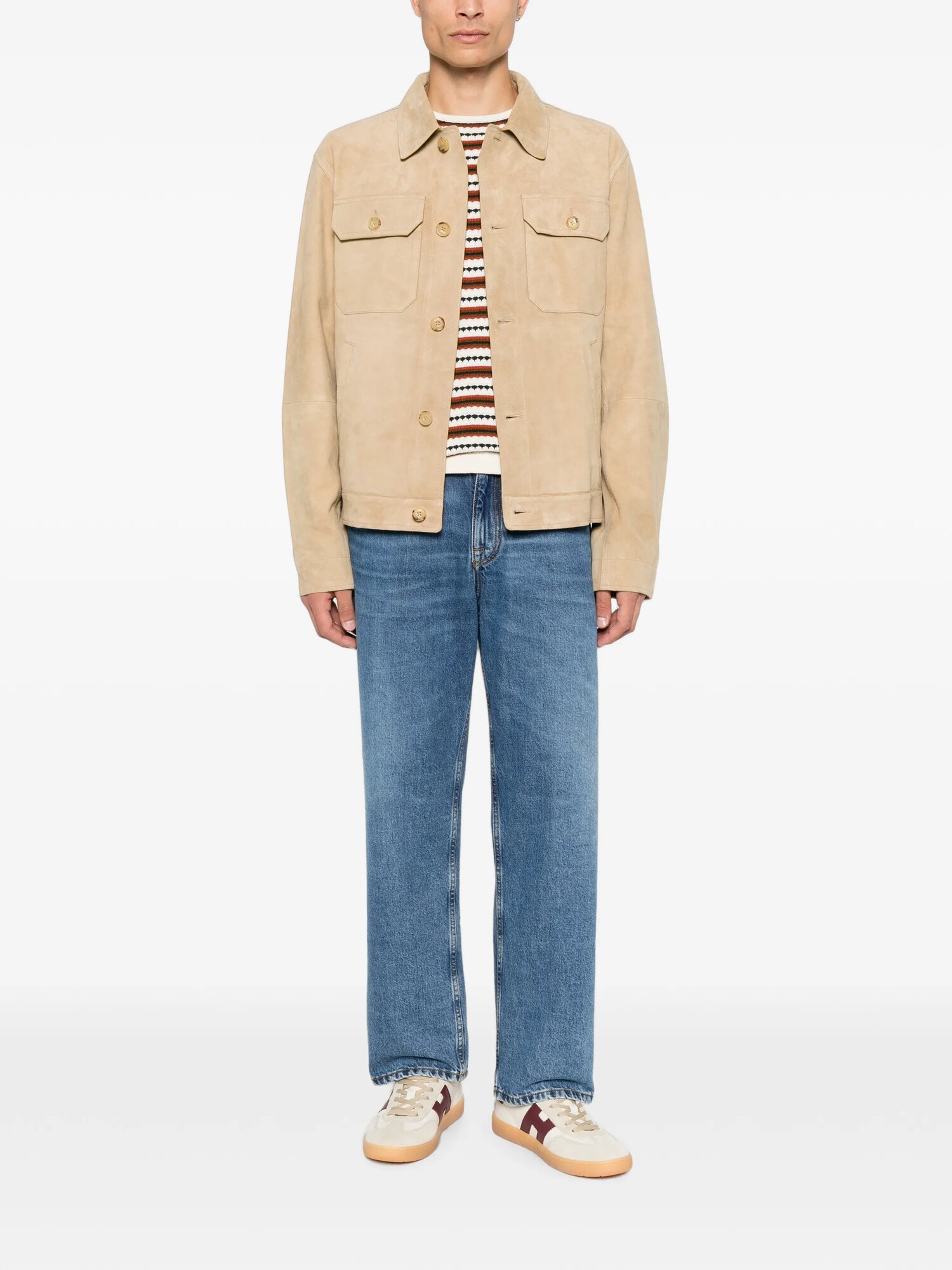 Куртка Polo Ralph Lauren Suede button-up jacket, размер 56 — фото 1