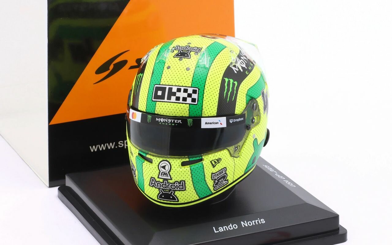 Коллекционный шлем Spark 1:5 команды McLaren F1 №4 Lando Norris US GP 2025