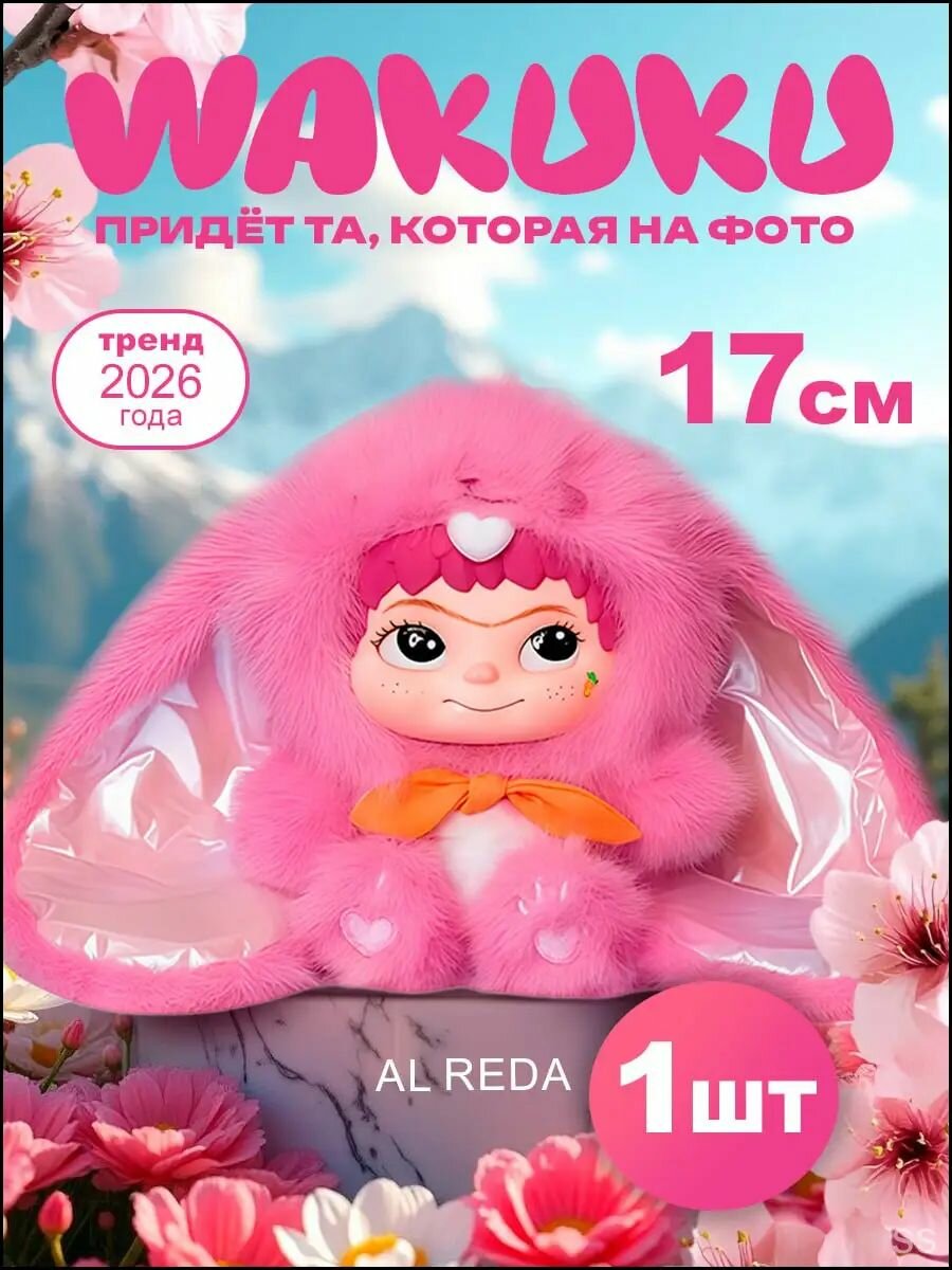 Вакуку коллекционный брелок, серия Wakuku кролик, Мягкая игрушка