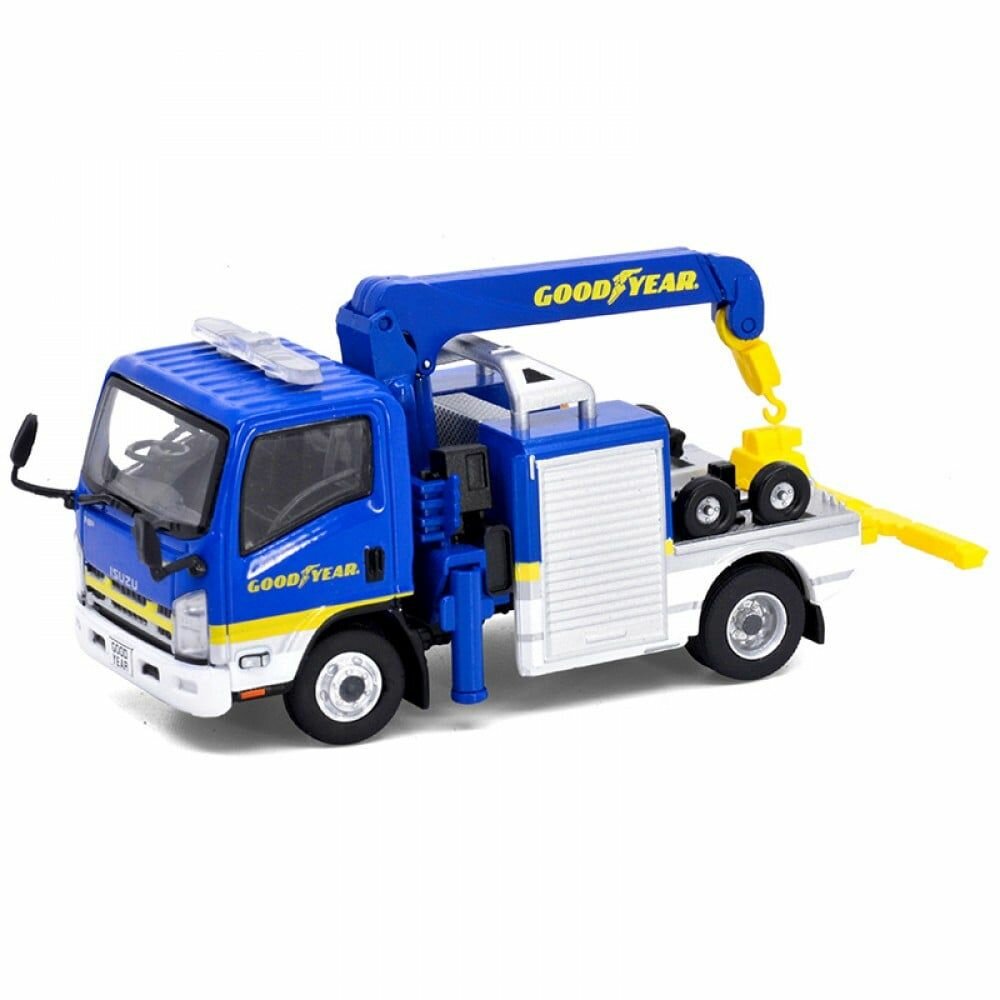 Машинка Tiny 1/64 Isuzu N Series Tow Truck with Crane Good Year City Diecast Scale Model Car