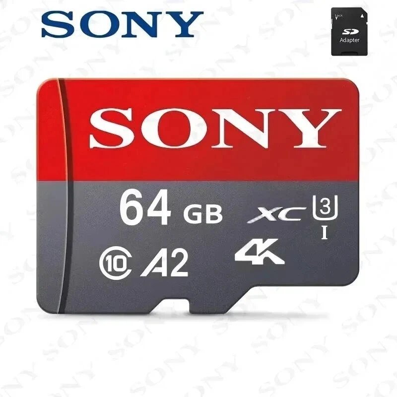 Sony карта памяти microSD 512 ГБ / 256 ГБ / 128 ГБ / 64 ГБ 64 ГБ