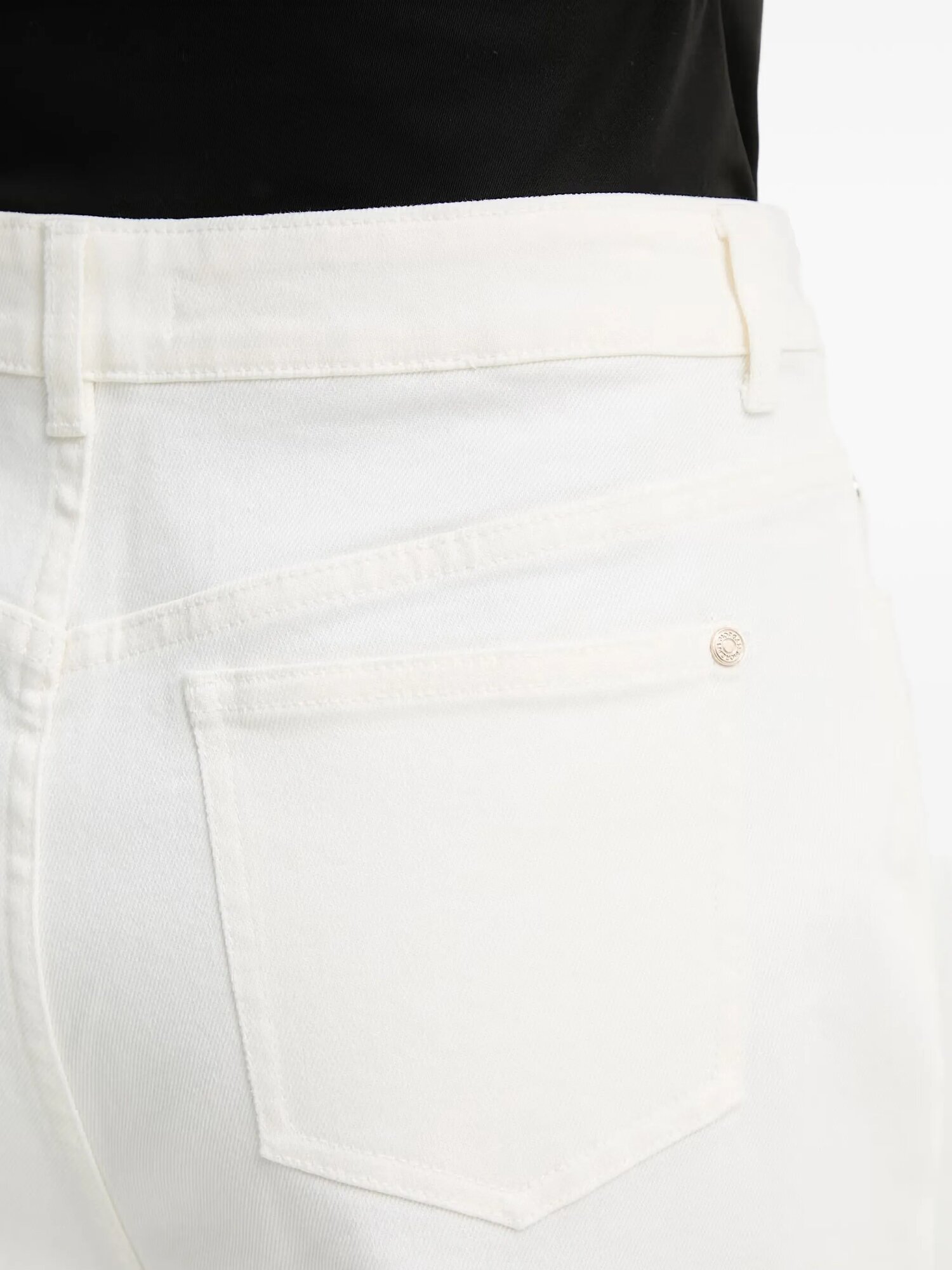 Джинсы MORGAN Wide-leg jeans, размер 40, бежевый/белый — фото 1