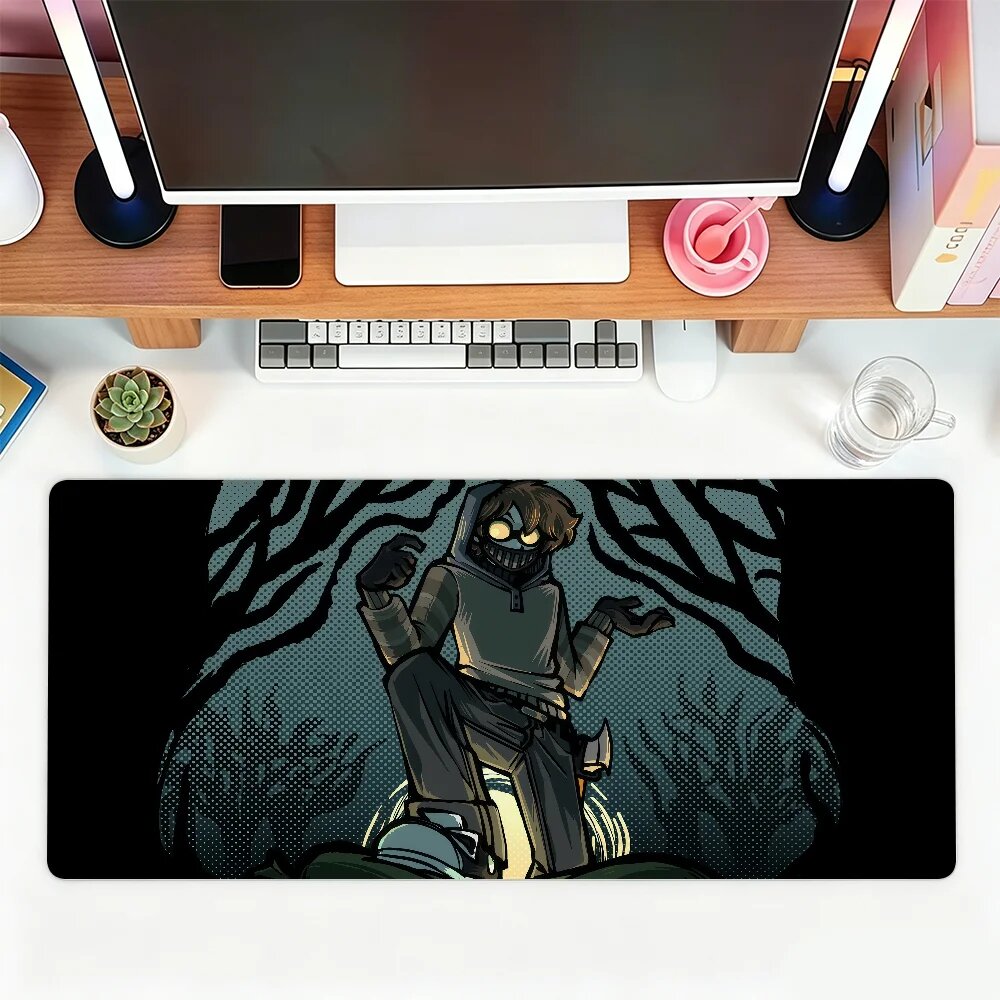 Коврик для мыши Game C-Creepypasta Ticci Toby резиновый Черный, SBD180x220x2mm, z5