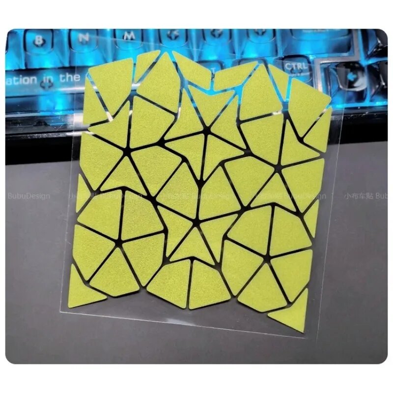 Желтые геометрические наклейки Yellow