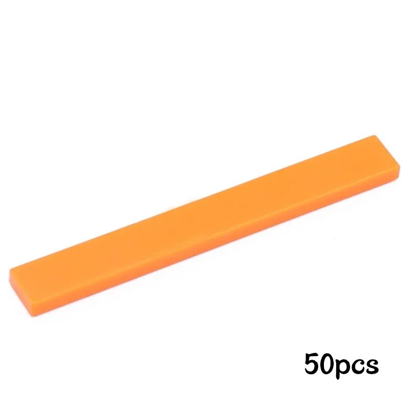 50 шт. строительные блоки VEK 1x8, оранжевый (4162-Orange)