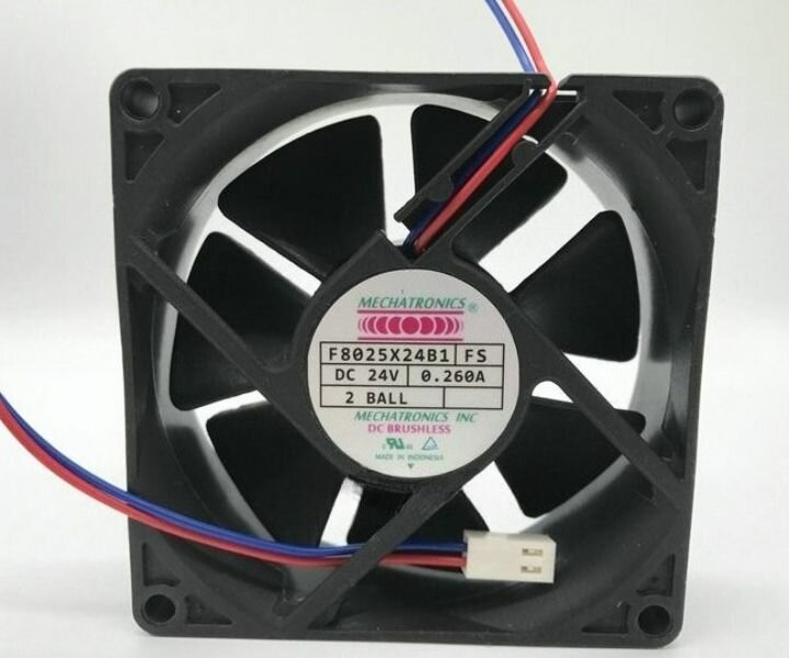 MECHATRONICS F8025X24B1 FS 24V 0.260A 8CM 80мм вентилятор охлаждения с переменной частотой 2pin-