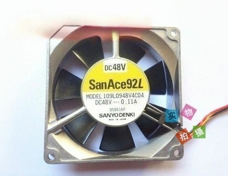 Sanyo 9CM 9025 109L0948V4C04 48V 0.11A Алюминиевая рама, вентилятор охлаждения с высоким воздушным потоком -