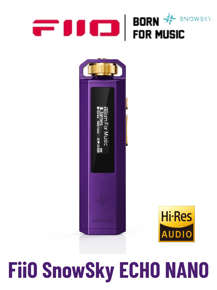 FiiO SnowSky ECHO NANO Портативный музыкальный плеер HiFi без потерь с высоким разрешением Аудио DAP
