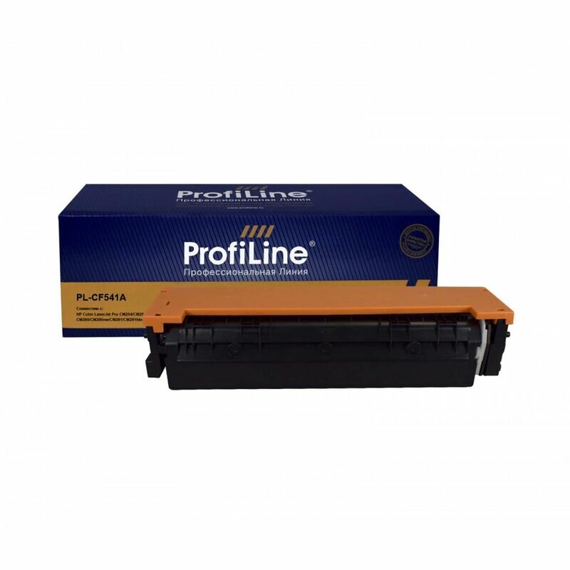 Картридж CF541A для HP LaserJet M254NW, M281FDW, M280NW, M254DW, M281FDN ProfiLine голубой