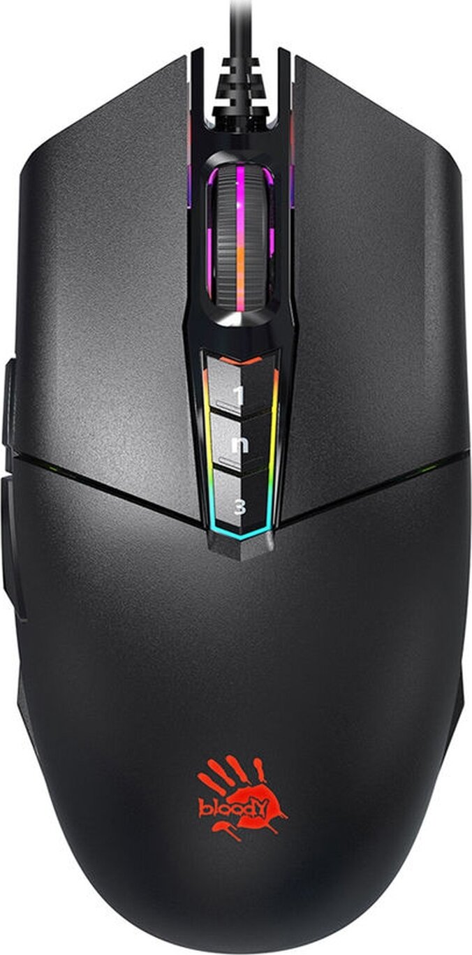 A4Tech Игровая мышь проводная, черный