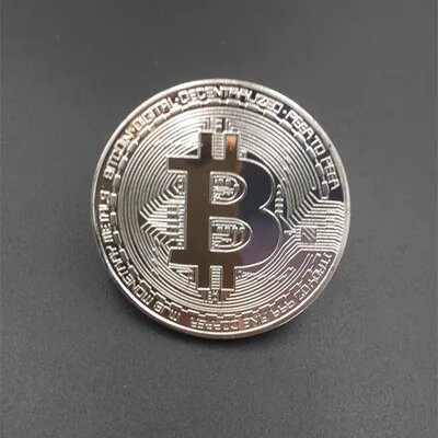 Сувенирная монета Биткоин золотая A