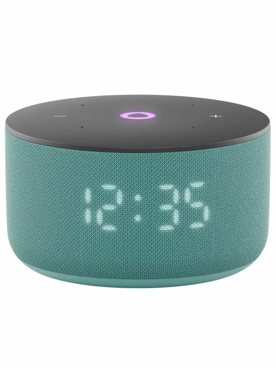 Умная колонка Яндекс Станция мини 3 зеленая (с часами) YNDX-00027LIL