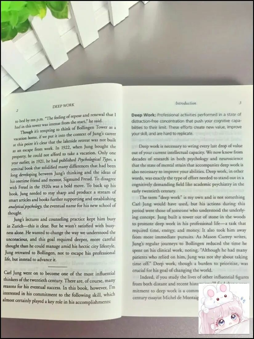 Книга Deep Work Кэл Ньюпорт на английском языке, 240 страниц, формат А5 — фото 1