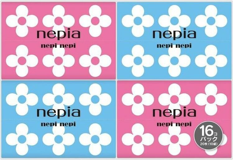 Бумажные платочки Япония Nepia 16 упаковок х 10 салфеток