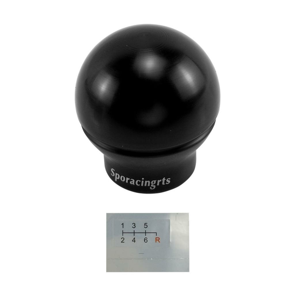 Черная круглая ручка КПП с насечками для ZC33S, 1