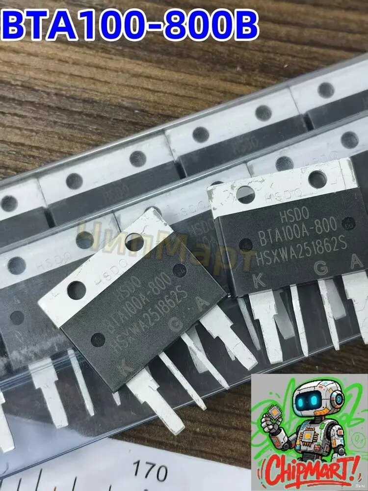 3 шт. 2025+ BTA100-800B TOP4 симистор 800В 100А (мощный, новый)