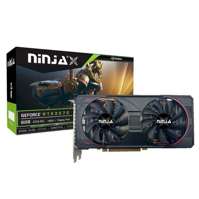 Ninja RTX3070 (GeForce® RTX 3070) 8 Гб, GDDR6, 256 бит, PCI Express, 3xDP,1xHDMI