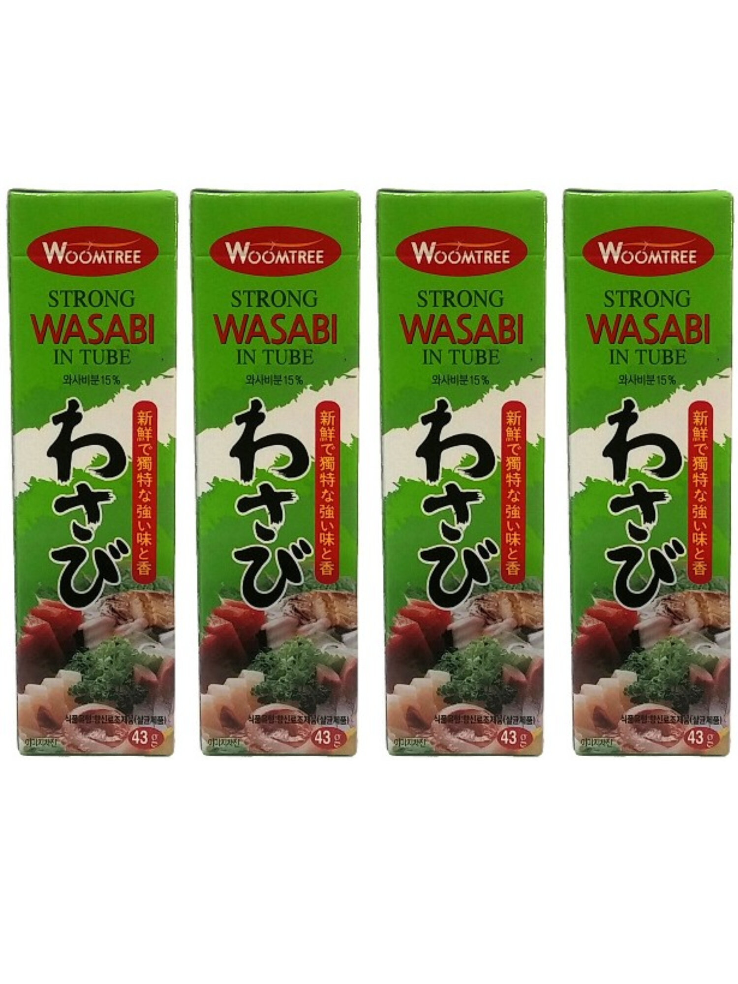 Васаби Woomtree Strong Wasabi paste 43 г, 4 шт