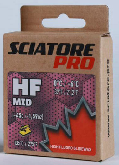 Парафин лыжный Sciatore Pro HF MID 45гр. фиолетовый 0°.-6°