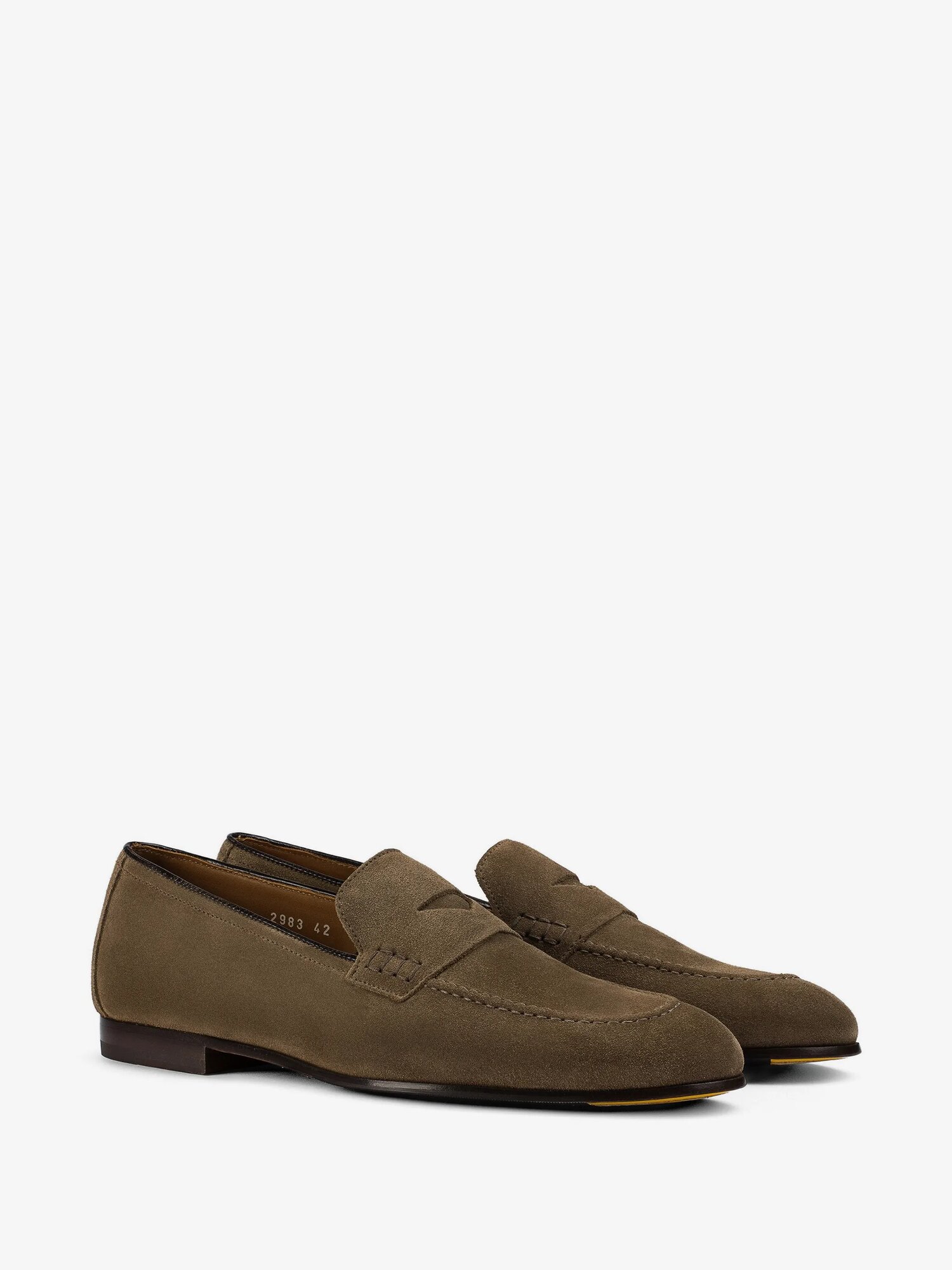 Лоферы Doucal's Suede loafers, размер 41.5, brown — фото 1