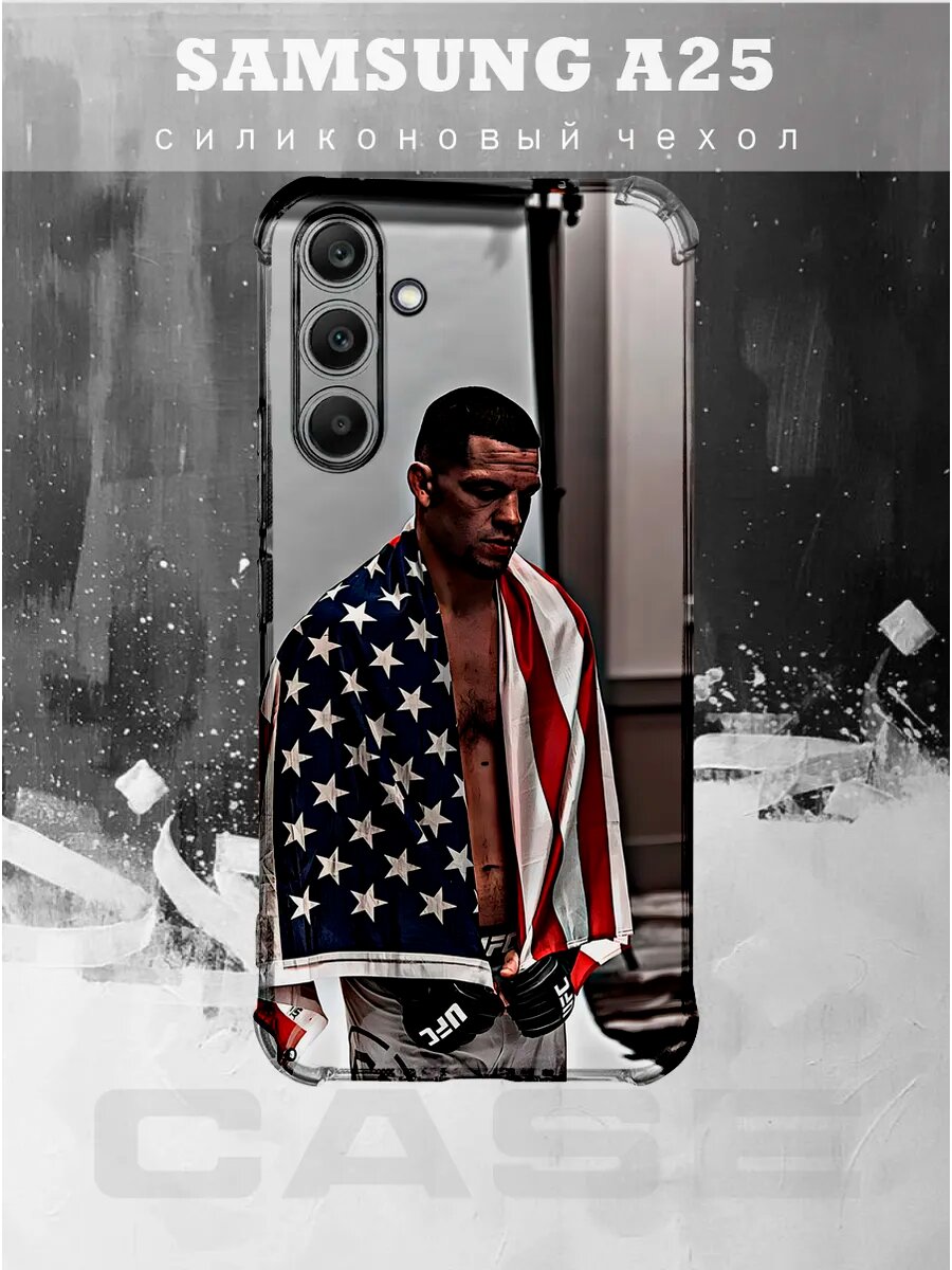 Чехол на SAMSUNG A25 с принтом диаз UFC